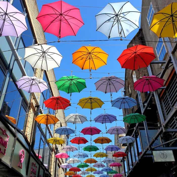 9 Most Beautiful Umbrella Streets in Europe!